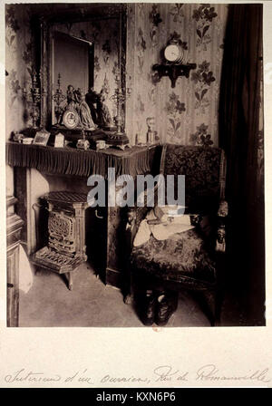 Photograph by Eugène Atget showing a house on Place du Caire in Paris ...