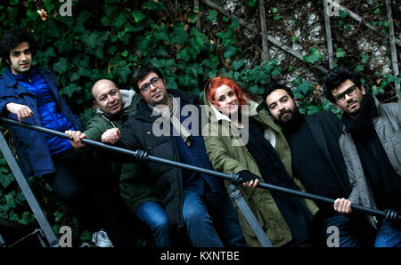 Iranian directors (from left) Behtash Sanaeeha, Maryam Moghaddam, Majid ...