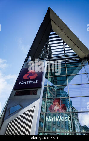 NatWest Bank (formerly RBS) offices and branding at 250 Bishopsgate ...