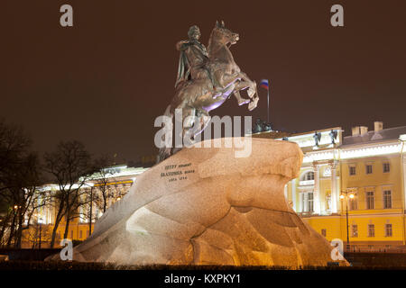 Statue of Peter the Great on Horseback St Petersburg Russia Stock Photo ...