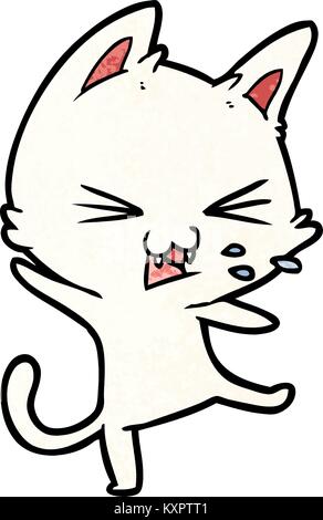 cartoon cat throwing a tantrum Stock Vector Image & Art - Alamy