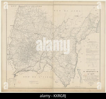 Map of Ain France Stock Photo - Alamy