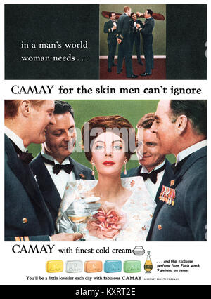 1960 British advertisement for Camay soap Stock Photo - Alamy