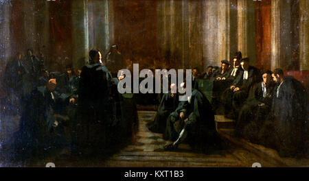 'Le grand Sanhedrin' by Edouard Moyse, painted in 1868, represents a ...
