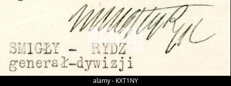 A historical photograph of General Smigly-Rydz, the Polish military ...