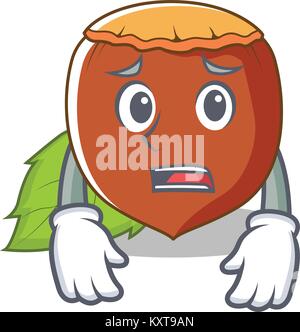 Peanut Mascot Character Cartoon With Shocked expression. For brand ...