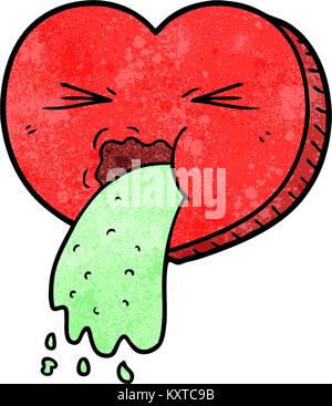 cartoon love sick heart Stock Vector Image & Art - Alamy