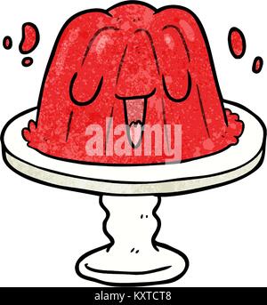 cartoon jelly on plate wobbling Stock Vector Image & Art - Alamy
