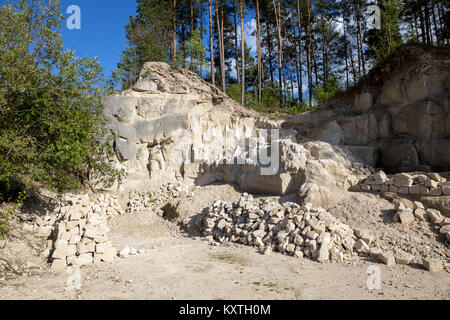 Old sandstone quarry Stock Photo - Alamy