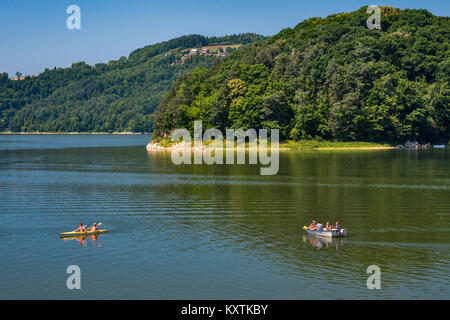 Jezioro Roznowskie (Roznow Lake), artificial reservoir in Malopolska ...
