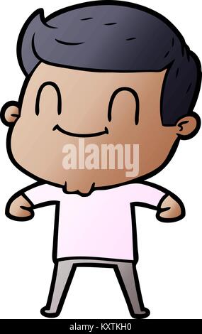 cartoon friendly man Stock Vector Image & Art - Alamy