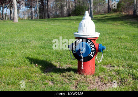 Fire Hydrant with out of service sign Stock Photo - Alamy