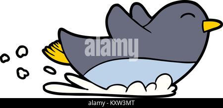 cartoon penguin sliding Stock Vector Art & Illustration, Vector Image ...
