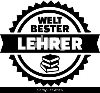 Worlds best teacher button Stock Photo - Alamy