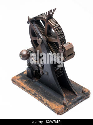 A & C Jenner Laundry marking machine Stock Photo - Alamy