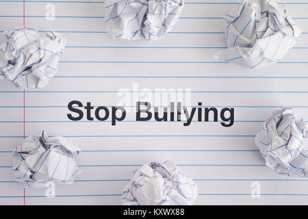 Bullying. Crumpled paper ball with word Bullying. Concept Image ...