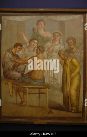 Alceste, mythical, Greek princess, fresco Pompeii, 2008, Rome, Italy ...