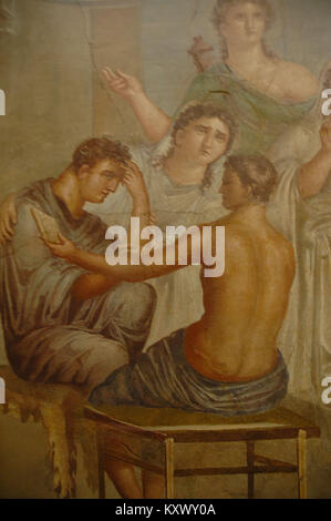 Alceste, mythical, Greek princess, fresco Pompeii, 2008, Rome, Italy ...