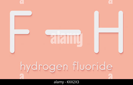 Hydrogen fluoride is a chemical compound with the formula HF. This ...