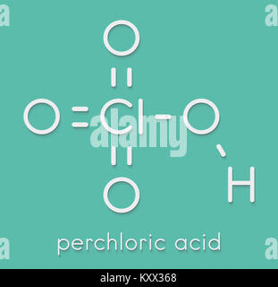 Perchloric acid molecule Stock Photo - Alamy