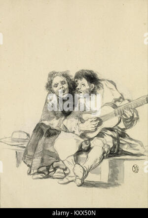 An etching from the series Los Caprichos (the Caprices),. No 68 - Linda ...