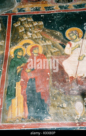 Fresco fragments from the Church of St. Nicholas of Varoš in Skopje ...