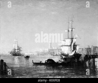Félix Ziem’s painting depicts the Canal Grande in Venice, capturing the ...