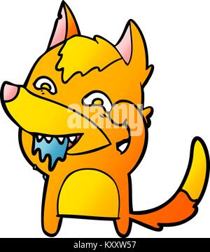 hungry fox cartoon character Stock Vector Image & Art - Alamy