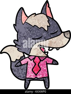 cartoon office wolf laughing Stock Vector Image & Art - Alamy