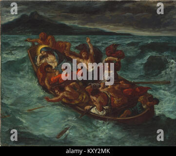 Christ sleeping during a storm at sea, Vita Iesu Salvatoris varijs iconibus ab Adriano Collaert ...