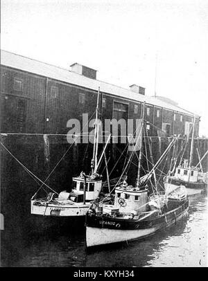 A 1916 photograph showing the halibut fishing vessel named HELLENIC ...