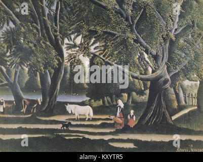 Henri Rousseau’s painting 'Vue de la Passerelle de Passy' (View of ...