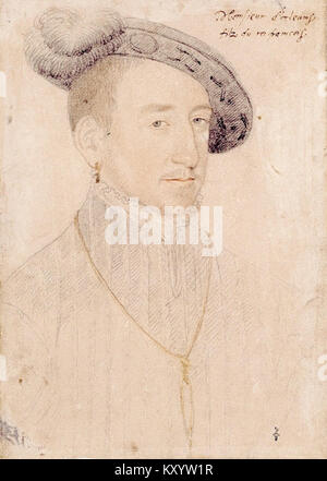 This 16th-century portrait by François Clouet depicts King Henri II of ...