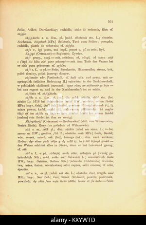 An entry from Hermann Mojmir’s *Słownik niemieckiej gwary Wilamowic ...