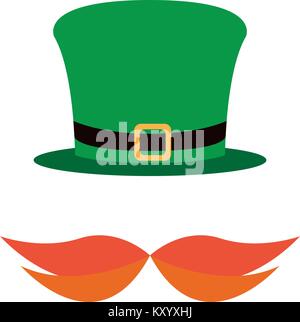 Isolated traditional irish elf with clothes Saint patrick day Vector ...