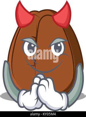 Smirking coffee bean character cartoon Stock Vector Image & Art - Alamy