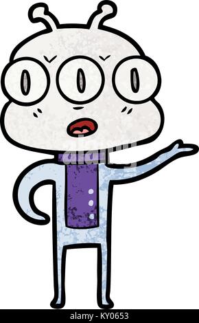 confused three eyed alien Stock Vector Image & Art - Alamy