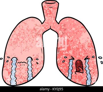 cartoon lungs crying Stock Vector Image & Art - Alamy