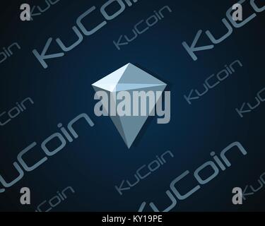 Ku Coin blockchain background design Stock Vector Image & Art - Alamy