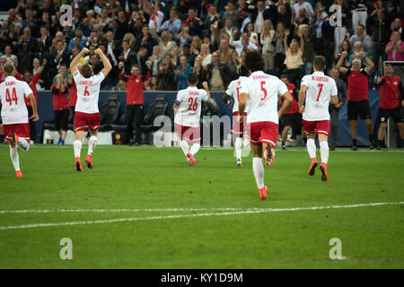 Red Bull Salzburg captain, the Spanish striker, Jonathan Soriano scores ...