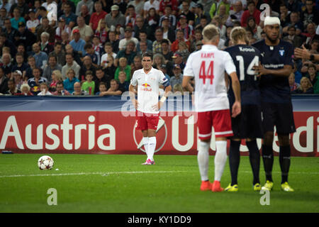 Red Bull Salzburg captain, the Spanish striker, Jonathan Soriano scores ...