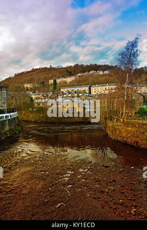 River Calder, Sowerby Bridge Stock Photo - Alamy