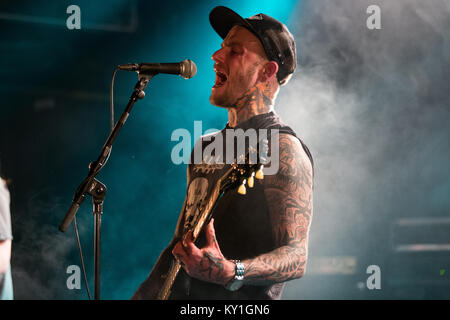 Norway, Oslo - January 07, 2018. The Swedish punk rock band Venerea ...