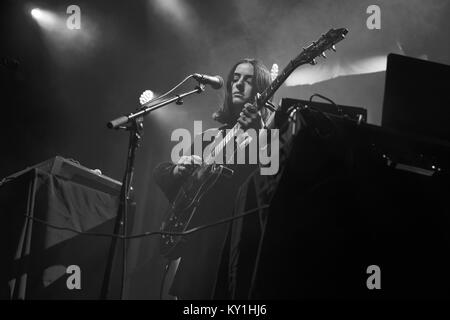The Swedish singer-songwriter and musician ADNA performs a live concert ...