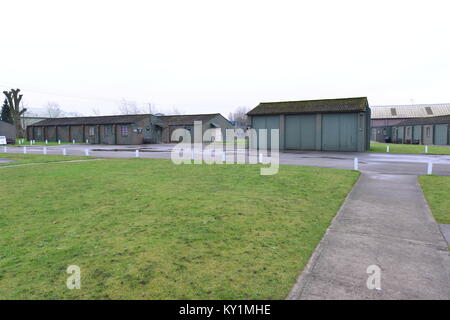 Sheds and Billets at a World War Two bomber command base in the UK ...