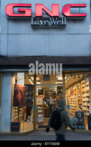 A GNC store in Downtown Brooklyn in New York on Monday, January 1, 2018 ...