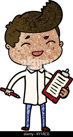 cartoon laughing salesman Stock Vector Image & Art - Alamy