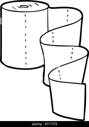freehand drawn cartoon kitchen roll Stock Vector Image & Art - Alamy