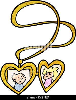 cartoon locket with photographs Stock Vector Image & Art - Alamy