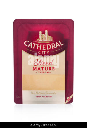 Cathedral City sliced mature cheddar cheese slices in resealable pack ...